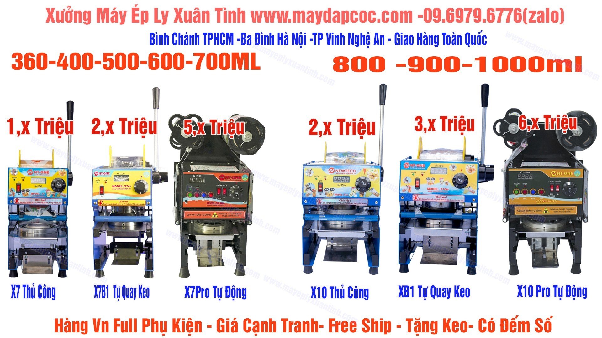 Máy Ép Ly Nhựa Xuân Tình - Miễn Phí Ship Toàn Quốc | 5giay